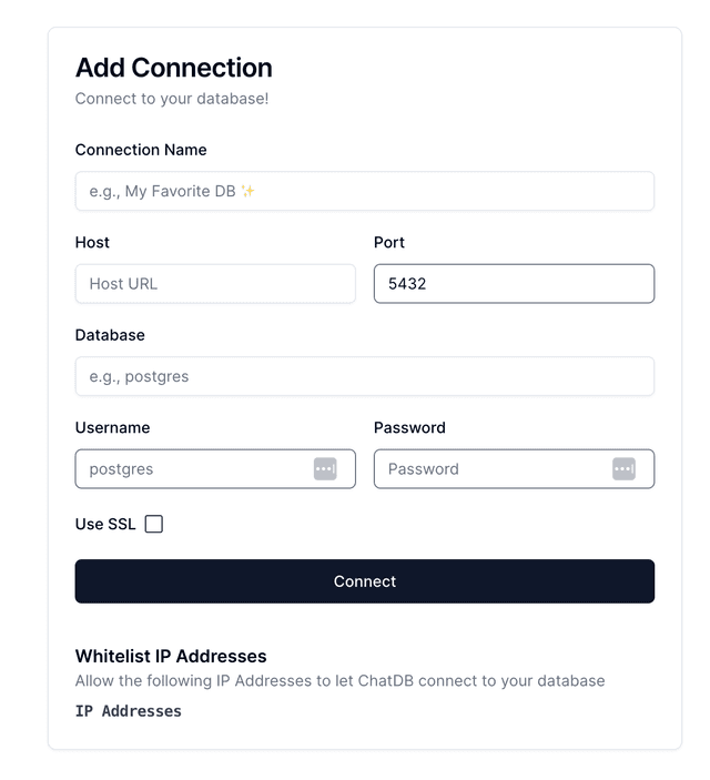 Supabase AI Database Assistant - ChatDB